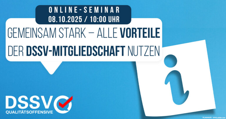Online-Seminar: DSSV-Mitgliedschaft